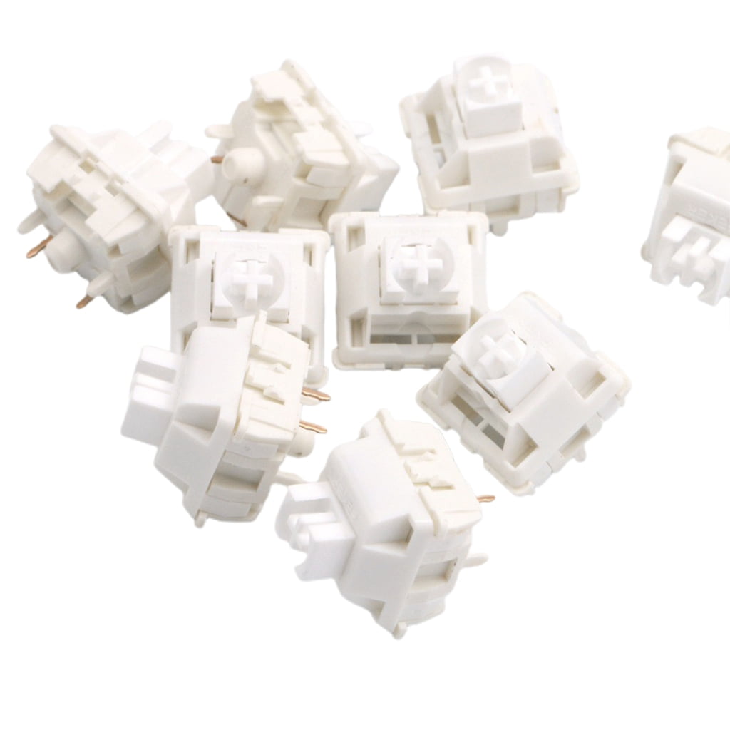 White Marble Linear Switches for Mechanical Keyboard Keyboard Dustproof ...