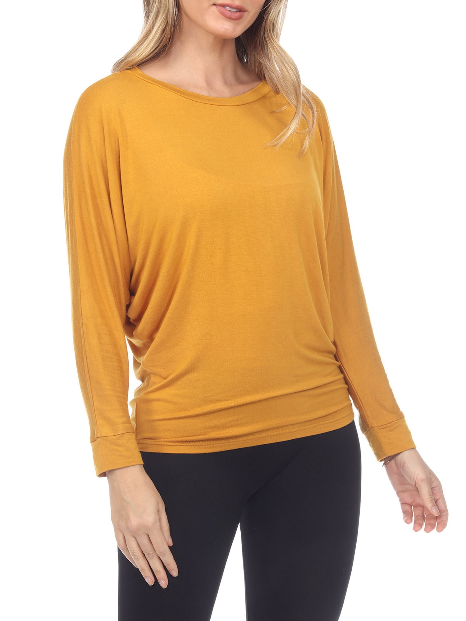 White Mark Women's Banded Dolman Top - Walmart.com