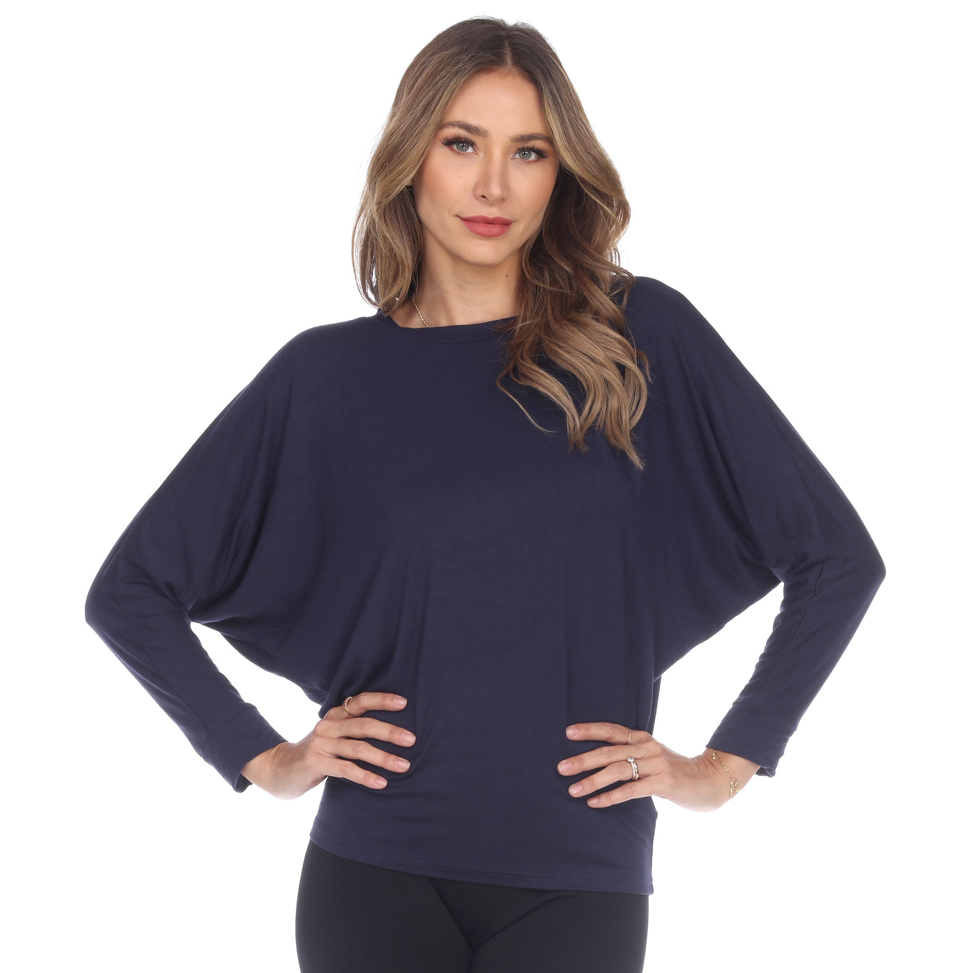 White Mark Women's Banded Dolman Top - Walmart.com