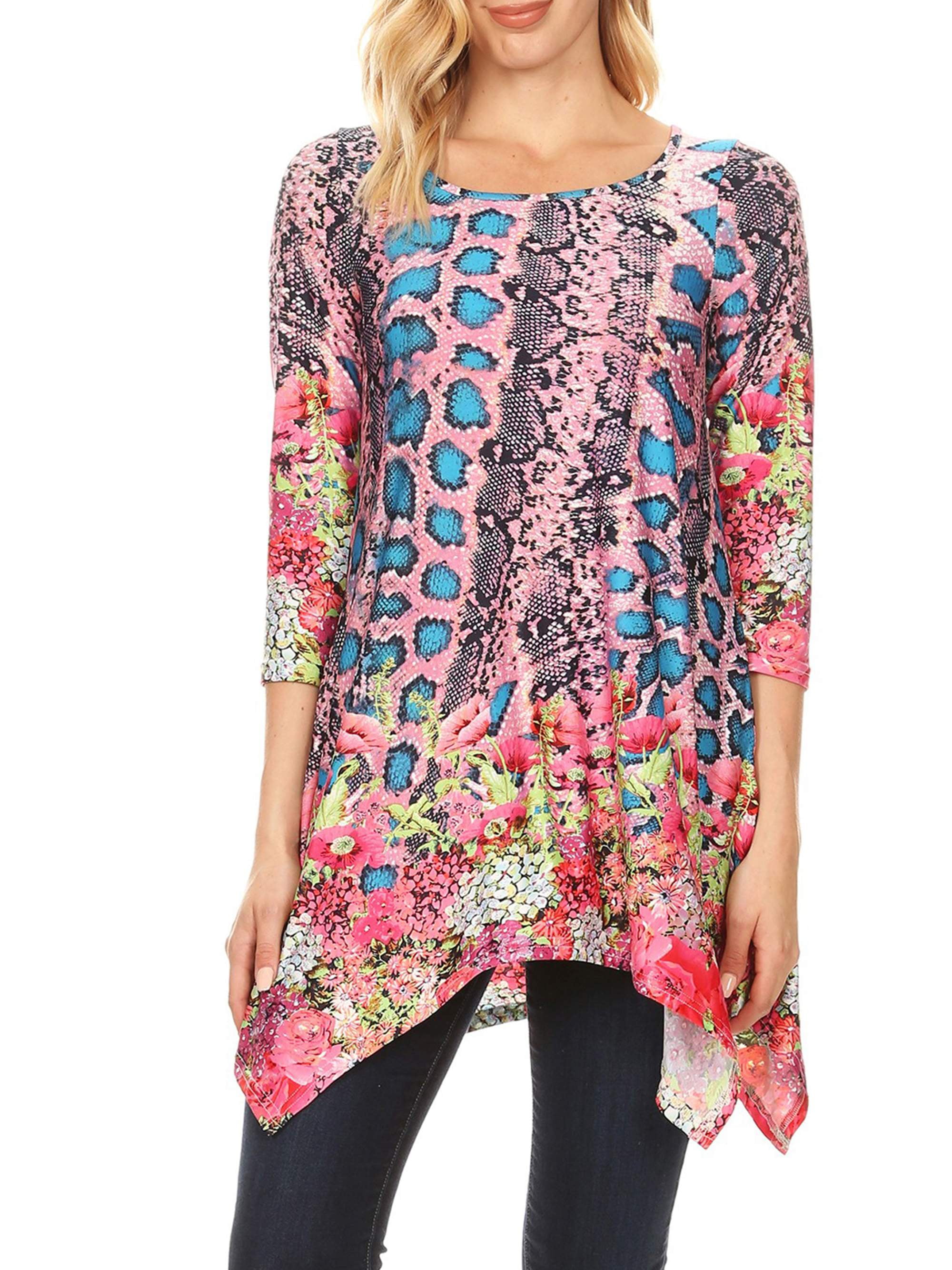 White Mark Women's Marlene Tunic Top - Walmart.com
