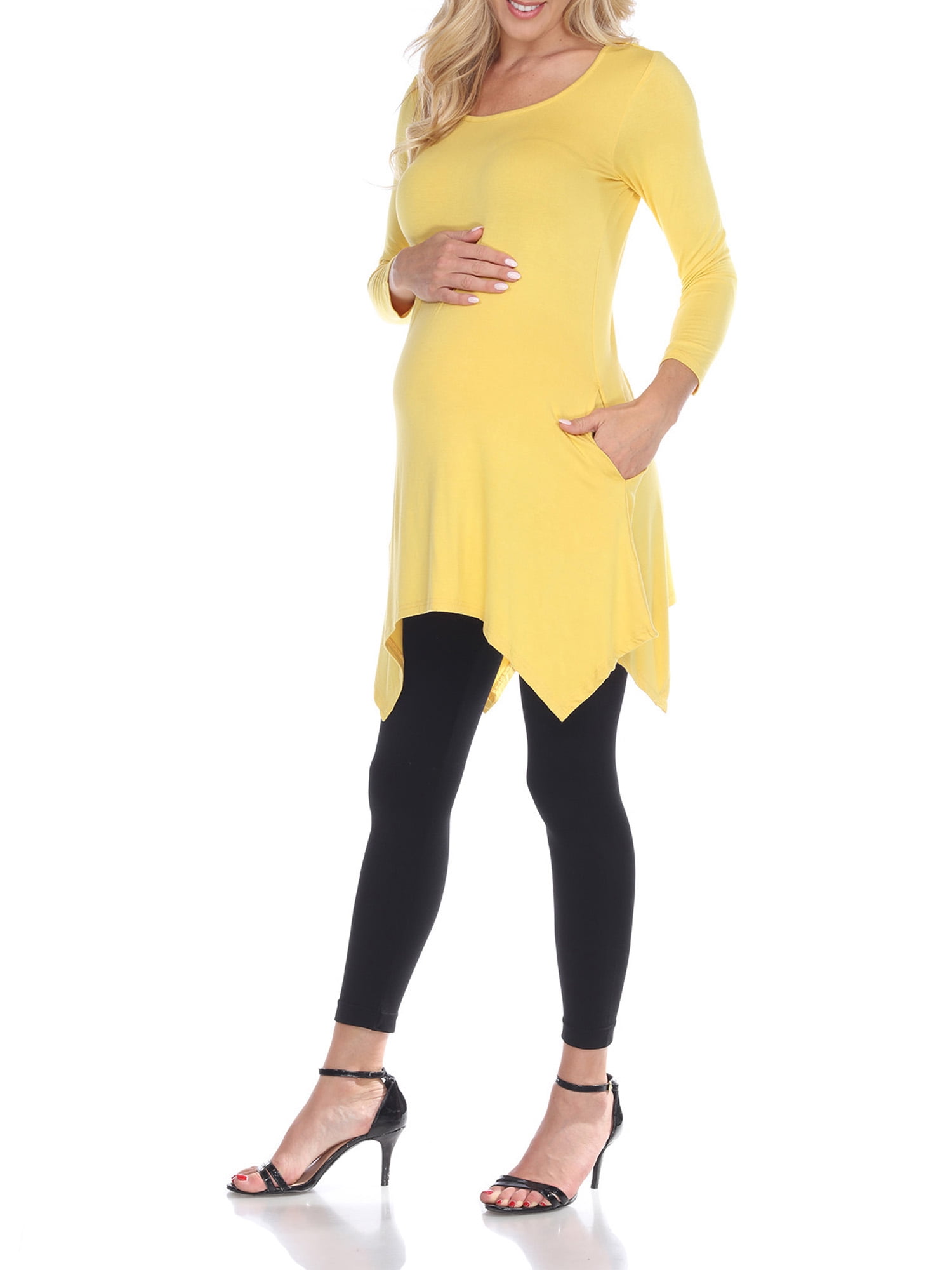 White Mark Women's Maternity Kayla Tunic Top - Walmart.com