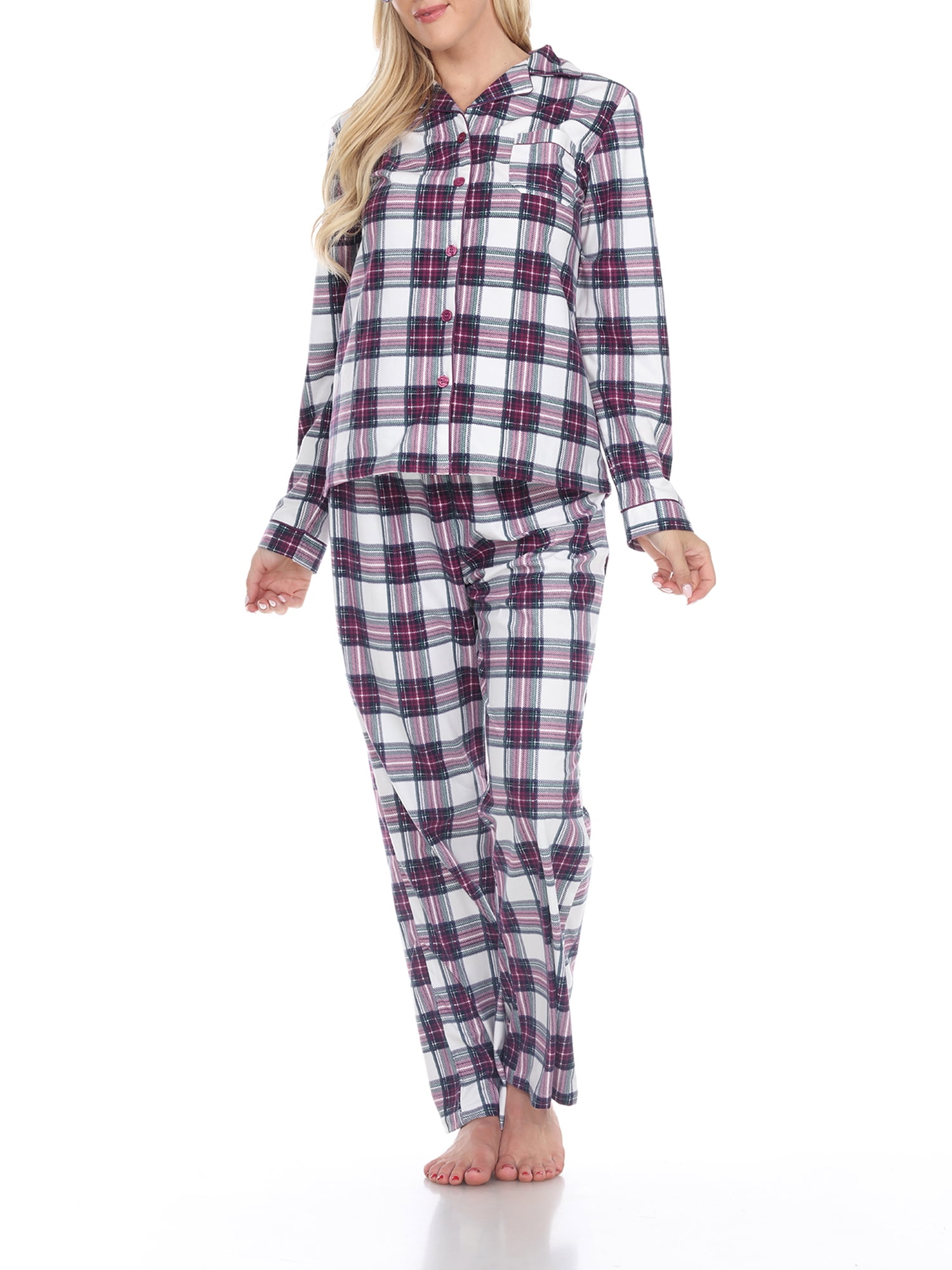 White Mark Women's Pajama Set - Extended Sizes - Walmart.com