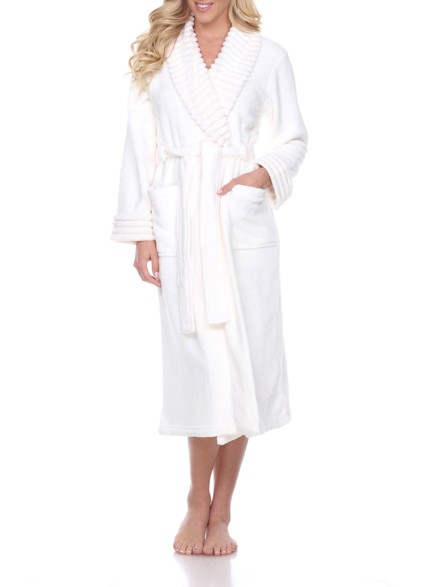 White Mark Women's and Women's Plus Super Soft Lounge Robe - Walmart.com