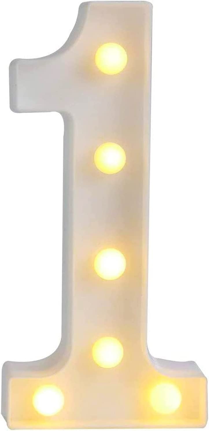 White Marquee LED Alphabet Lights Arabic Numerals Lights for Party Home ...