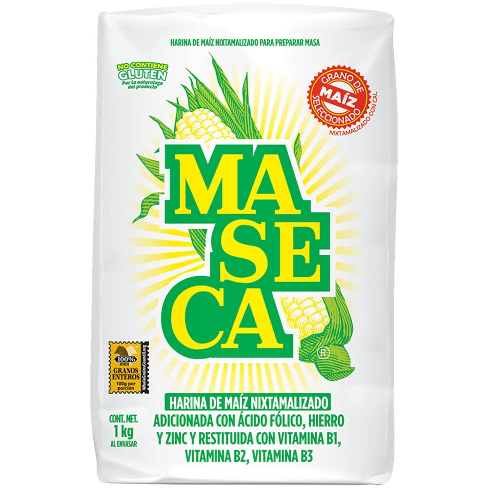 White Maseca Corn Flour 1 Kg (Pack of 2) - Walmart.com