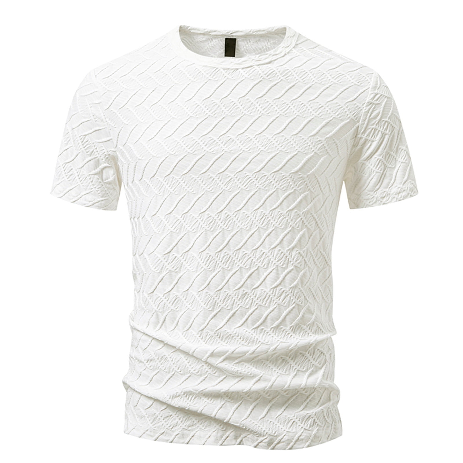 White Mens Spandex Track Gym Brunch Running Shorts for Man Jacquard ...