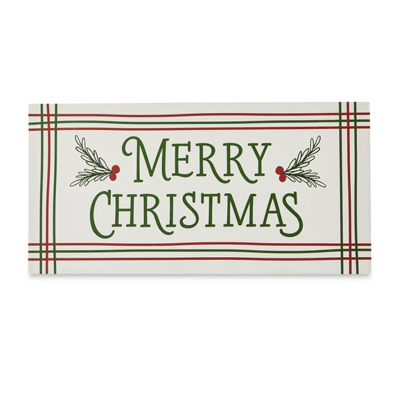 Holiday Time White Merry Christmas Box Sign - 6 x 1 x 3 Inch - Walmart.com