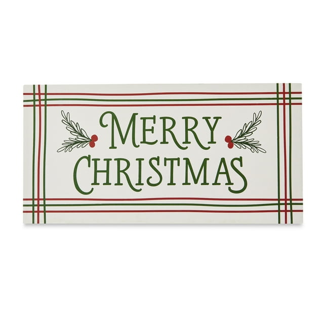 White Merry Christmas Box Sign, 3 in, by Holiday Time - Walmart.com