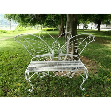 Free Shipping! HLR Outdoor Bench with Butterfly Inspired Pattern, 50 ...
