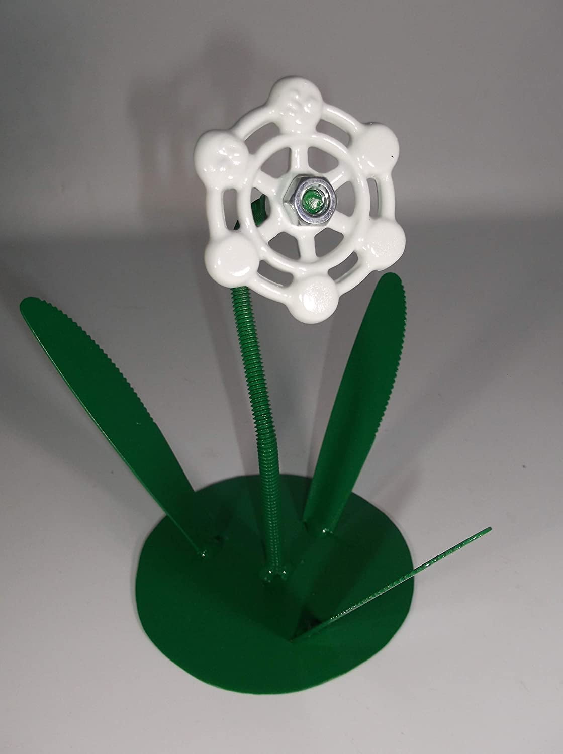 White Metal Flower, Sculptured Floral Decor, Faucet Flowers - Walmart.com