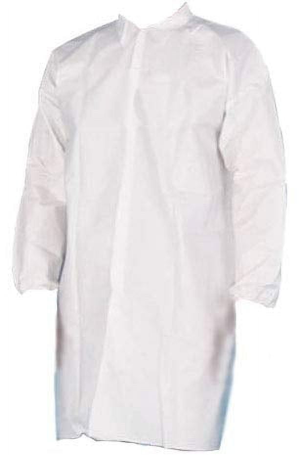 White Microporous Disposable Lab Coats Adult, Size XL, 25 Pack ...
