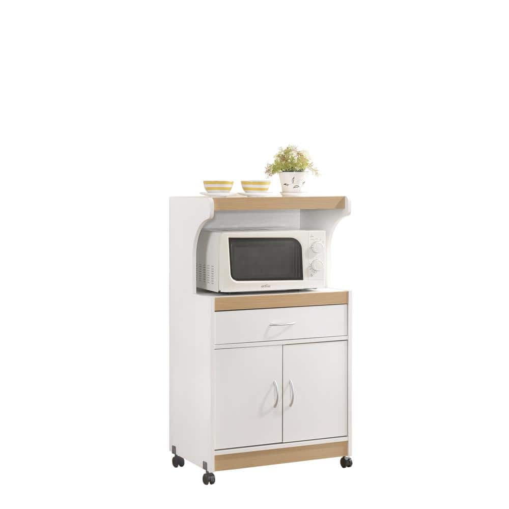 White Microwave Cart with Storage - Walmart.com