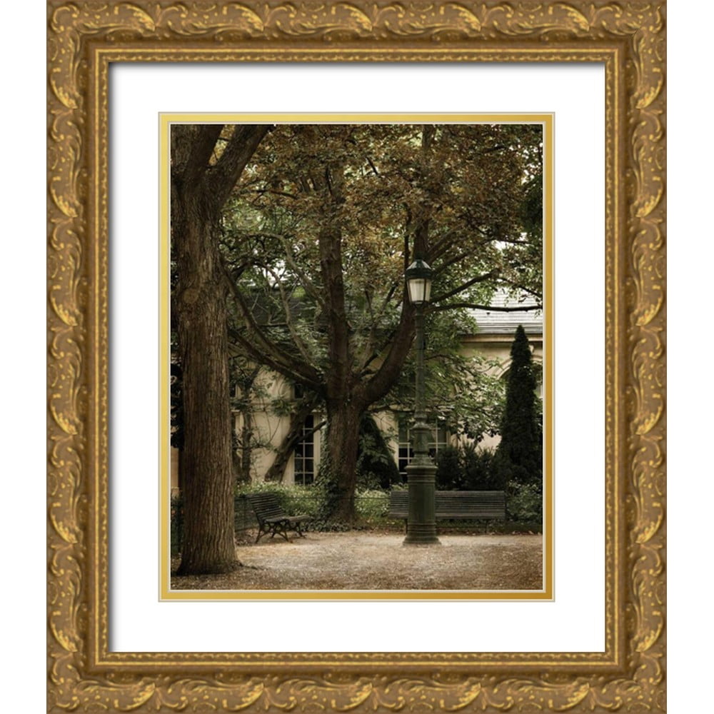 White, Milla 15x18 Gold Ornate Wood Framed with Double Matting Museum ...