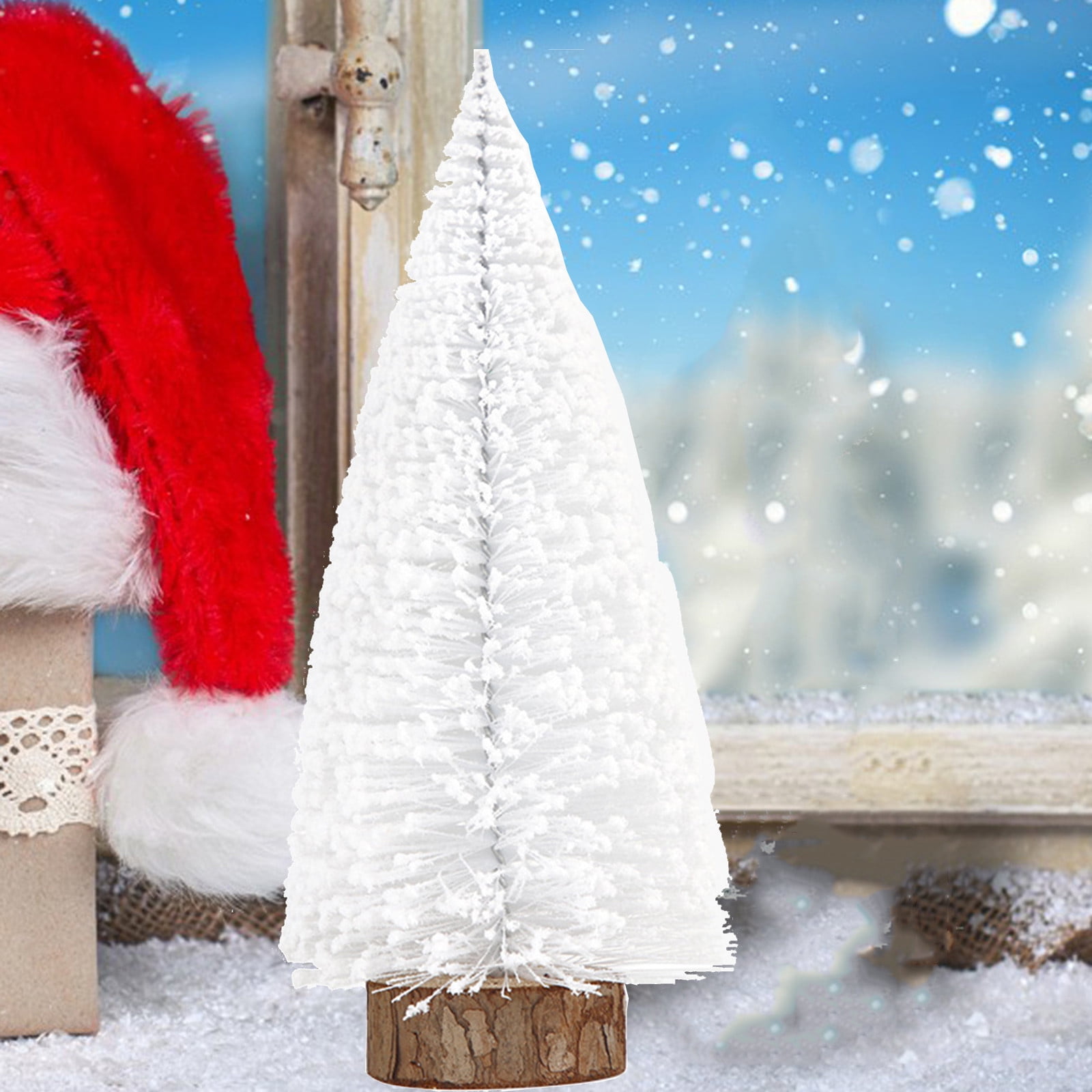 White Mini Christmas Tree - Ideal for Bar and Storefront Window ...