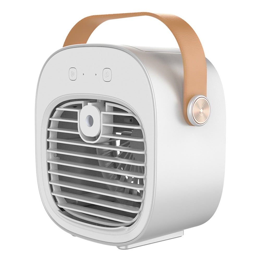 White Mini Portable Usb-Powered Personal Air Cooler Desk Fan for ...