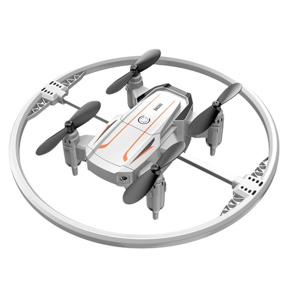 White Mini Stunt Drone With Dazzling Lights, Rolling And Rotating, Intelligent Altitude Control ...