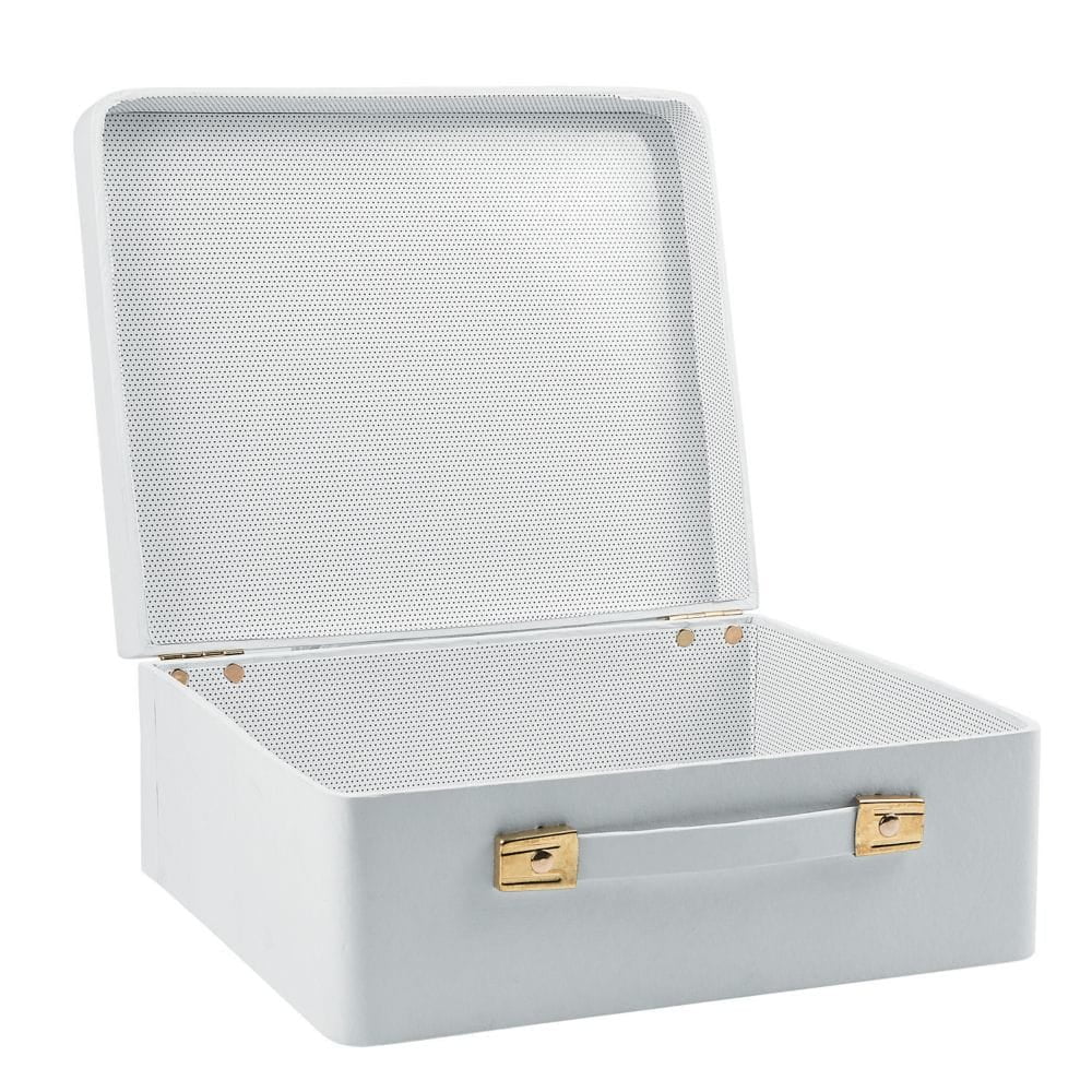 White Mini Suitcase Centerpiece - Party Decor - 1 Piece - Walmart.com