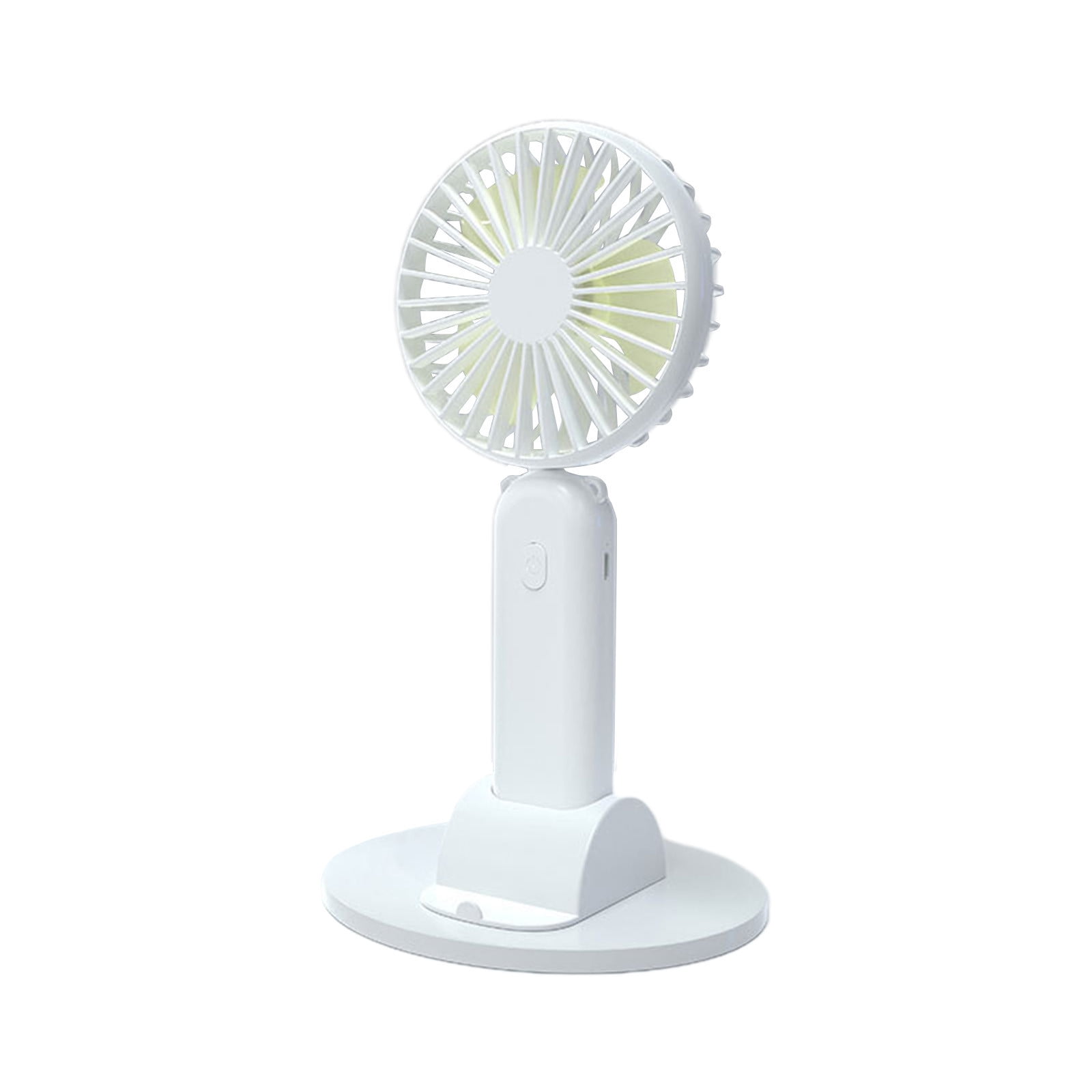 White Mini Usb Handheld Foldable Reversible Head 3 Speed Vertical ...