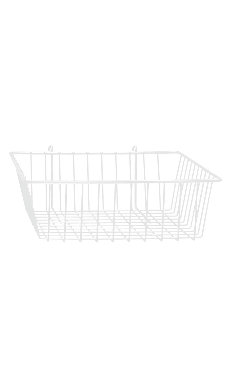 Free Shipping! White Mini Wire Grid Basket for Wire Grid - 12''L x 12 ...