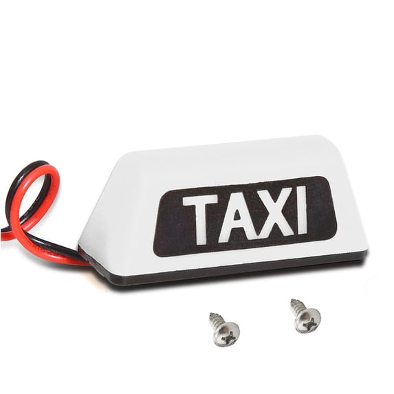 White Model Car Taxi Lamp 1/10 RV 1/8 Climbing Car Off-Road Vehicle Big ...