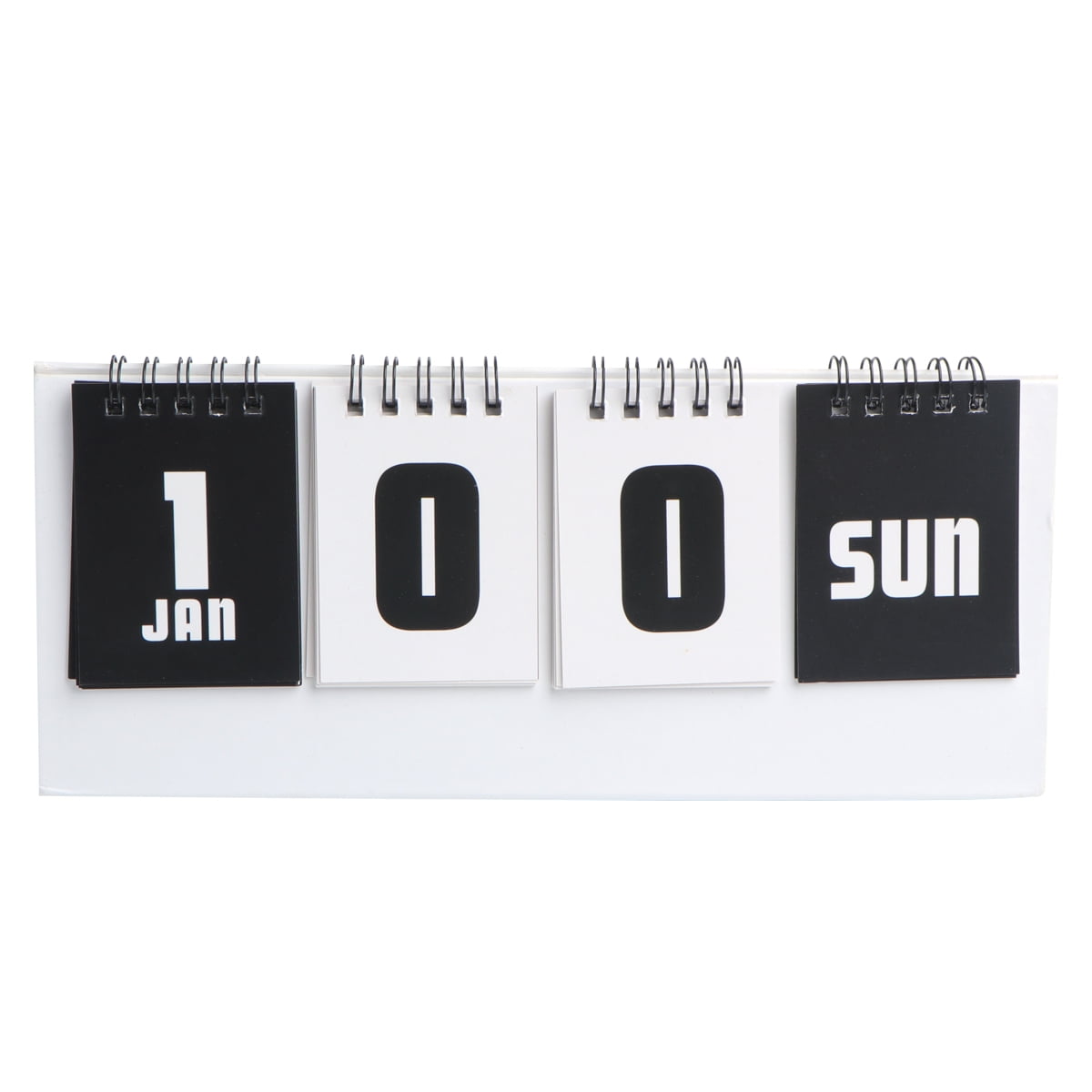 White Modern Desk Calendar Reversible Design Countdown Calendar Score ...