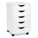 Simply Tidy's White Modular Mobile Chest- Rolling Cabinet with Drawers ...
