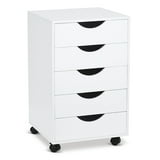 Simply Tidy's White Modular Mobile Chest- Rolling Cabinet with Drawers ...