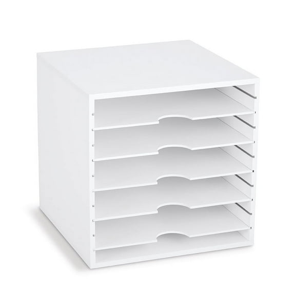 Simply Tidy White Modular Panel Cube - File Organizer & Desk Shelves ...