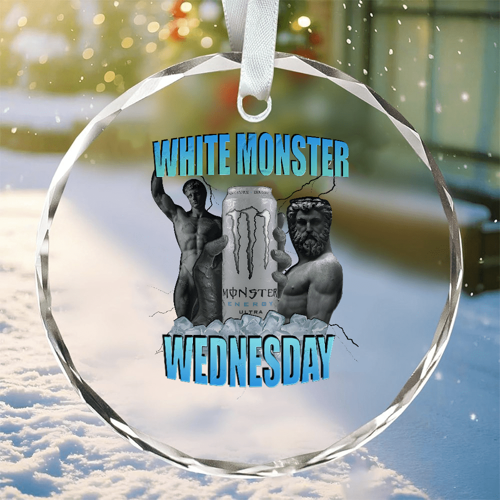 White Monster Wednesday Vintage Design Eye Catching Funny Meme Design ...