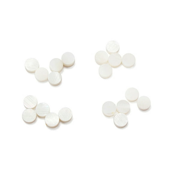 White Mother of Pearl Shell Dot Fret Inlay Maker 3x2mm for Guitar ...