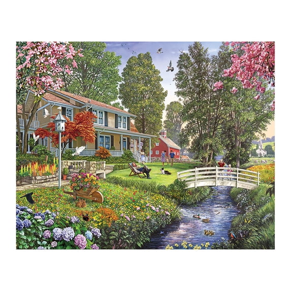 White Mountain 1000 Piece Jigsaw Puzzle Sunday Afternoon - Walmart.com