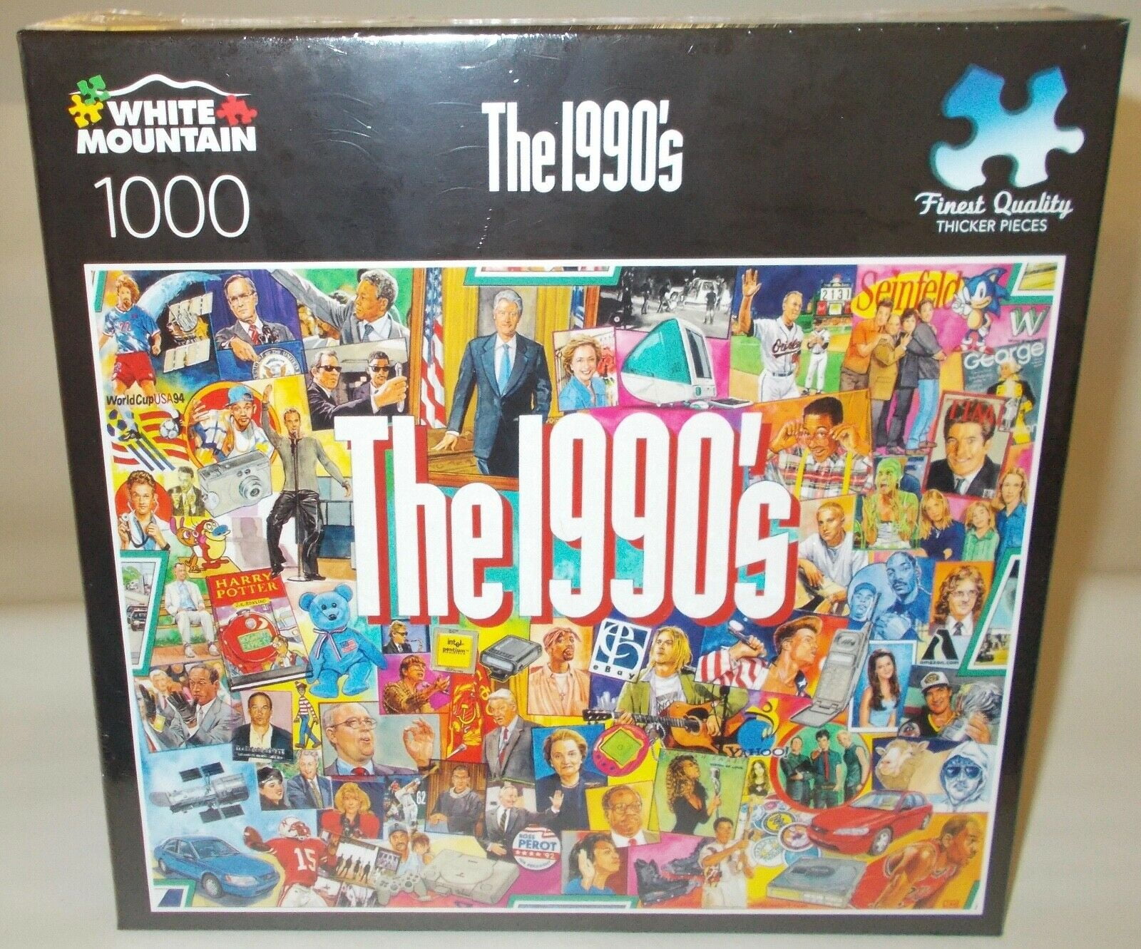 White Mountain 1990s Pop Culture 1000 Piece Jigsaw Puzzle - Walmart.com