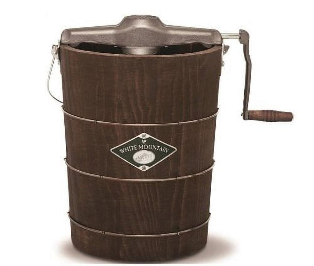 White Mountain F64306-X 6-Quart Hand-Crank Ice Cream Freezer - Walmart.com