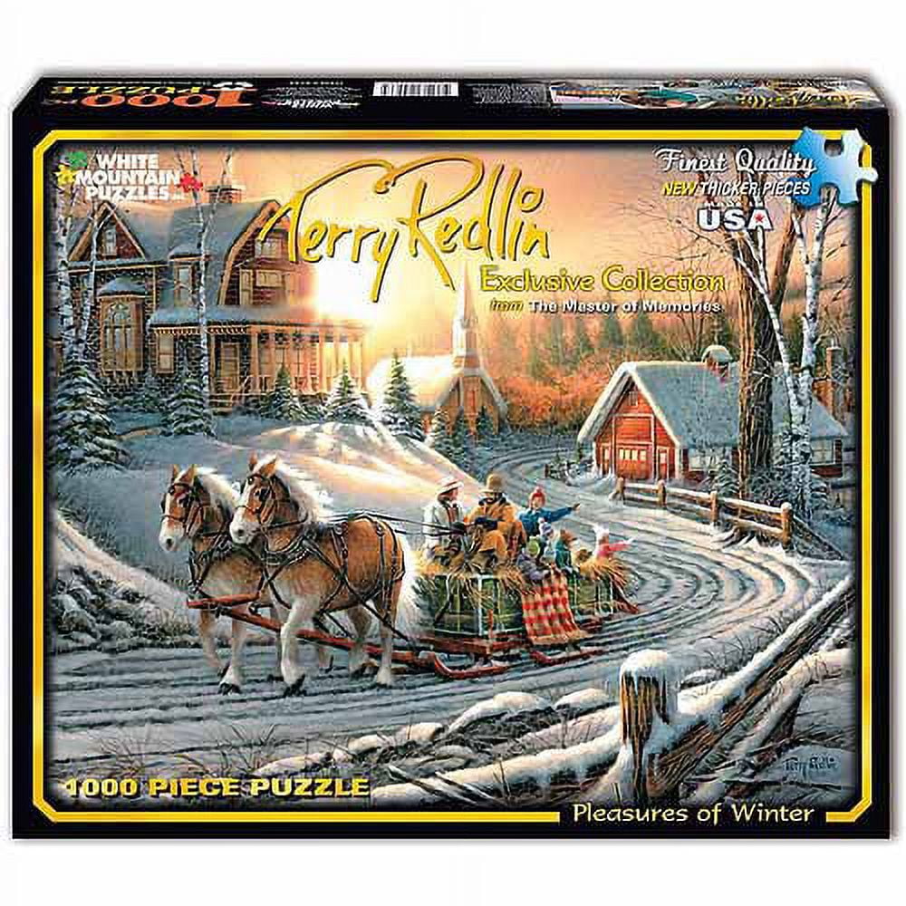 White Mountain Pleasures Of Winter 1000 Piece Jigsaw Puzzle - Walmart.com