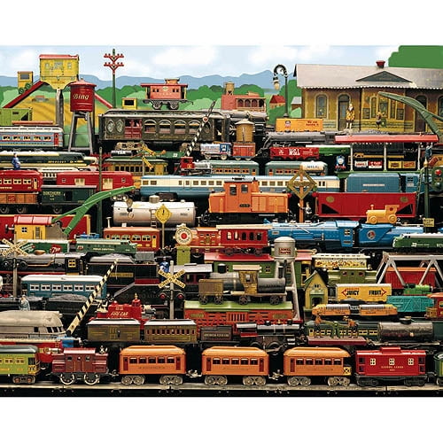 White Mountain Puzzles All Aboard! (Antique Model Trains) Puzzle, 1000 ...