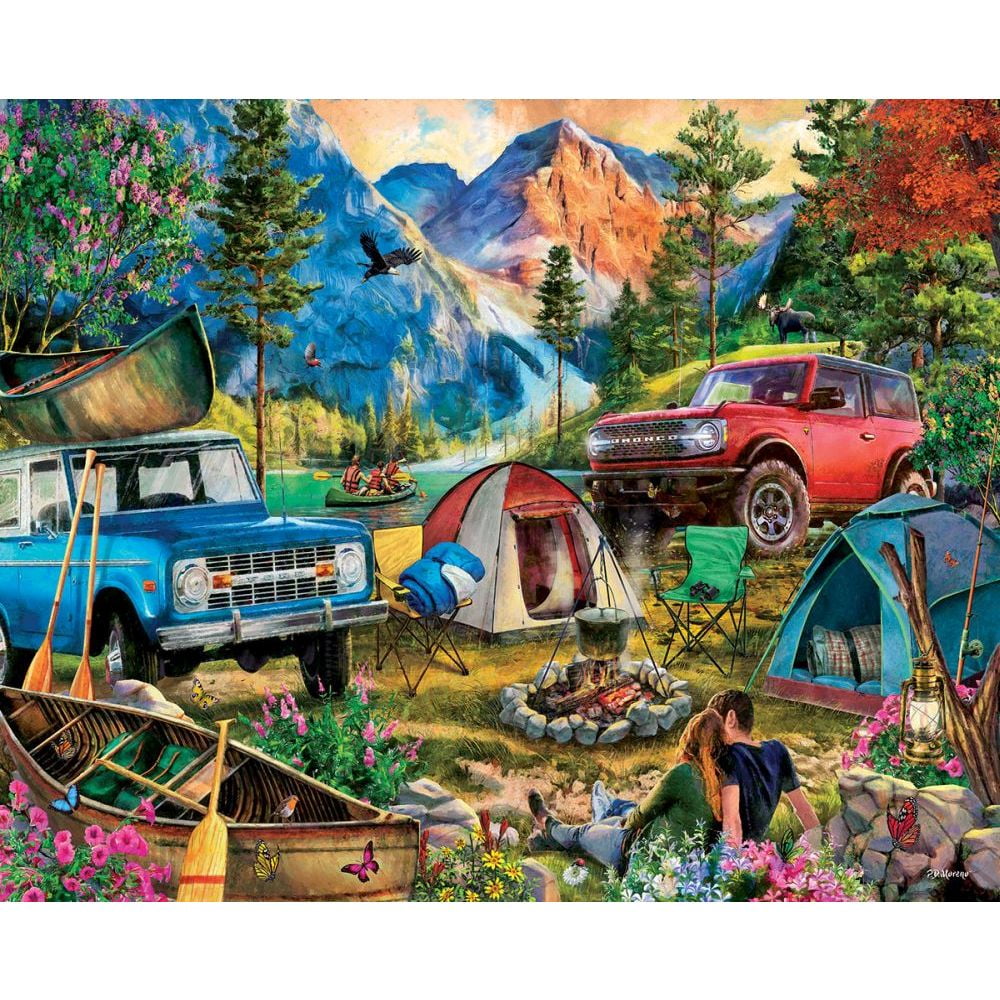 White Mountain Puzzles Camping Trip - 1000 Piece Jigsaw Puzzle ...