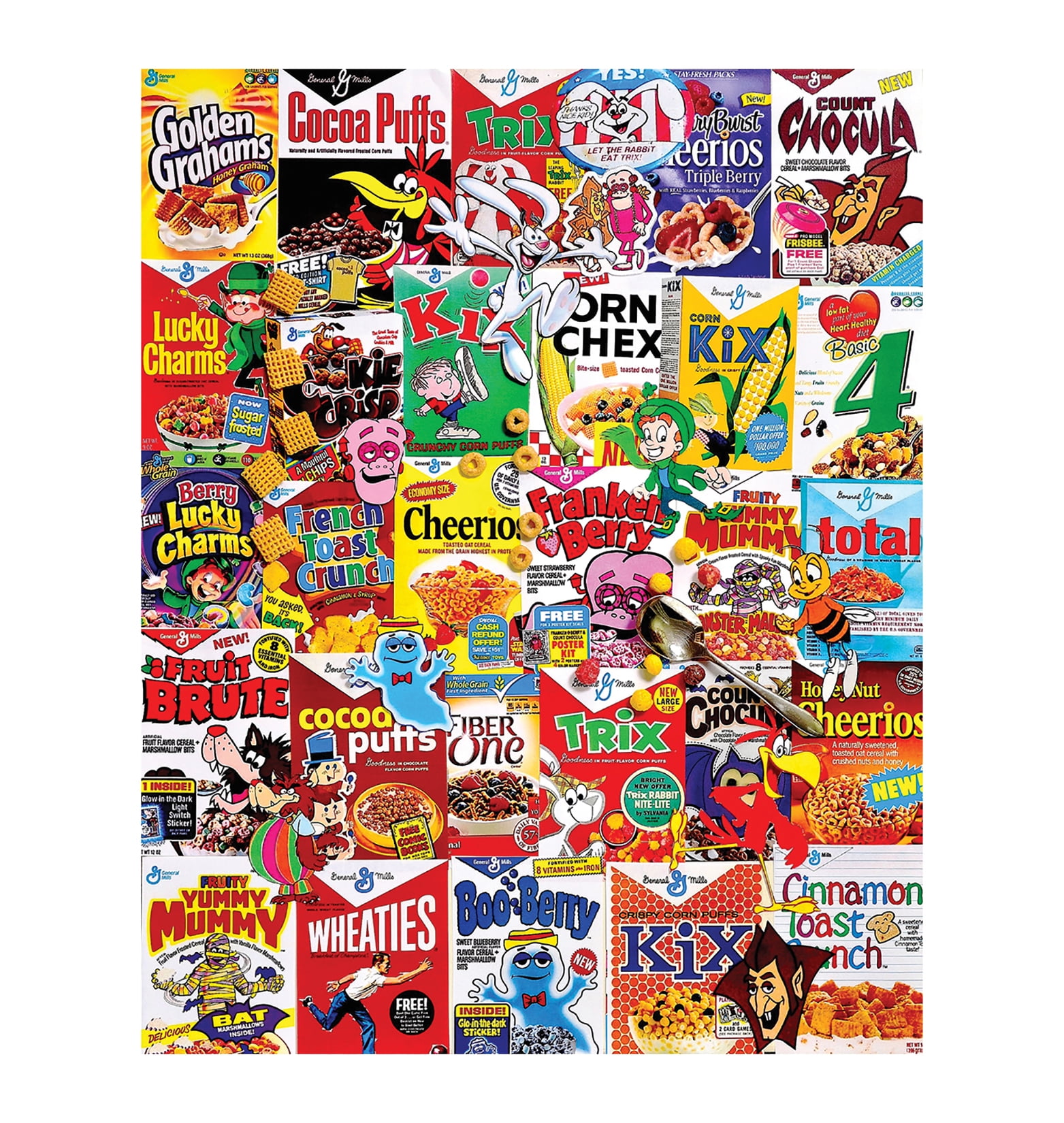 White Mountain Puzzles - 1000 Piece Jigsaw Puzzle, Cereal Boxes Edition ...