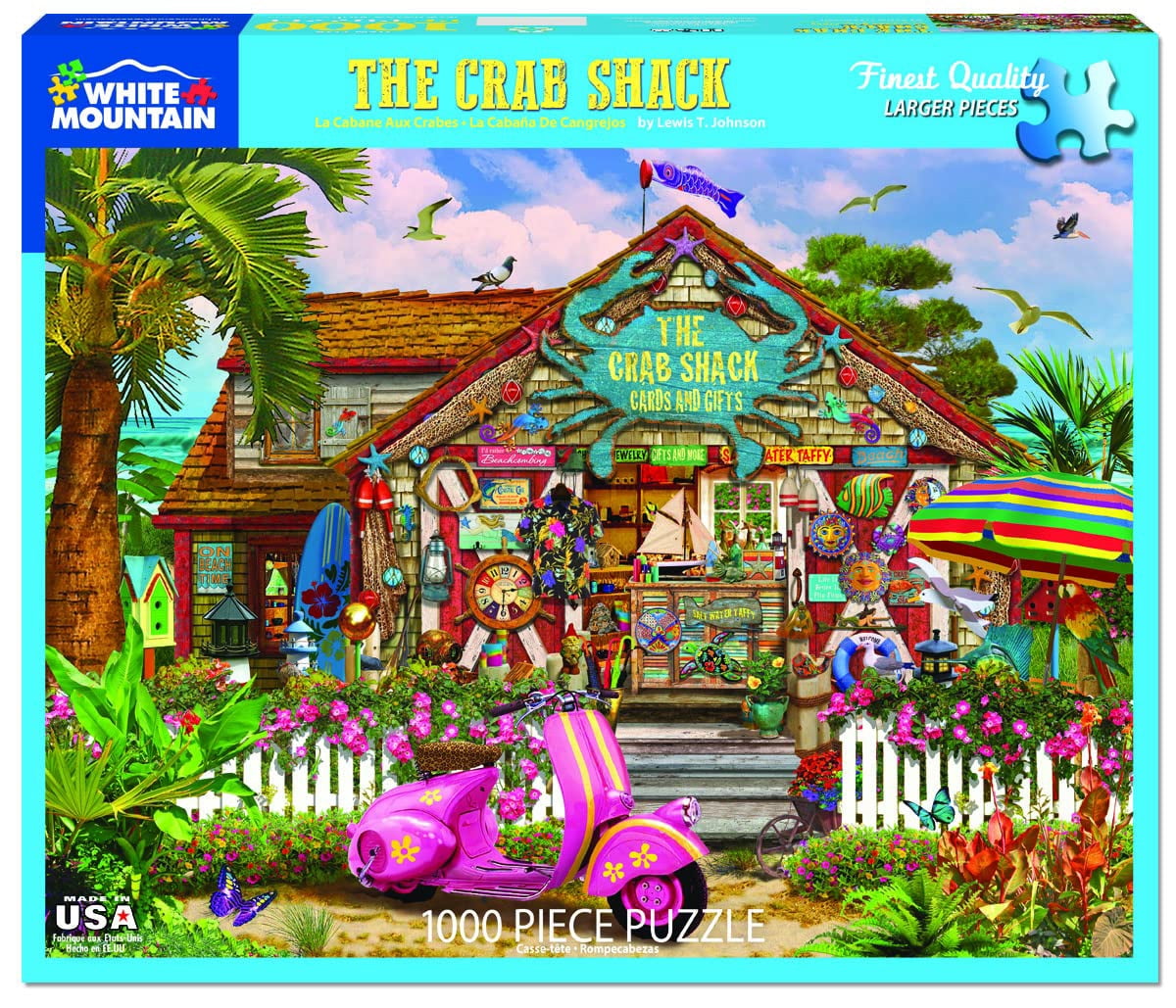 White Mountain Puzzles Crab Shack 1000 Piece Jigsaw Puzzle - Walmart.com
