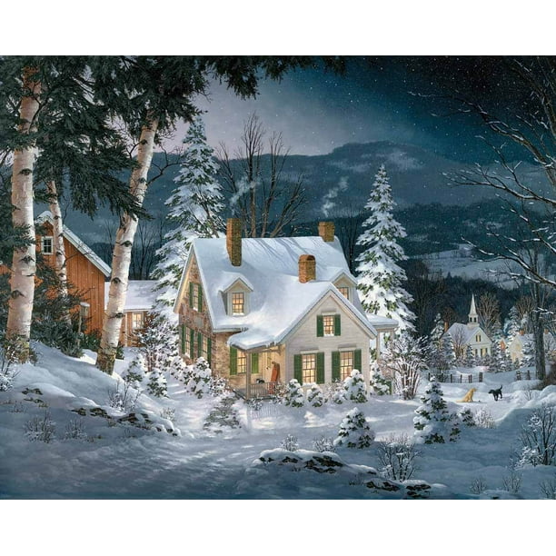 White Mountain Puzzles Friends in Winter - 1000 Piece Jigsaw Puzzle ...