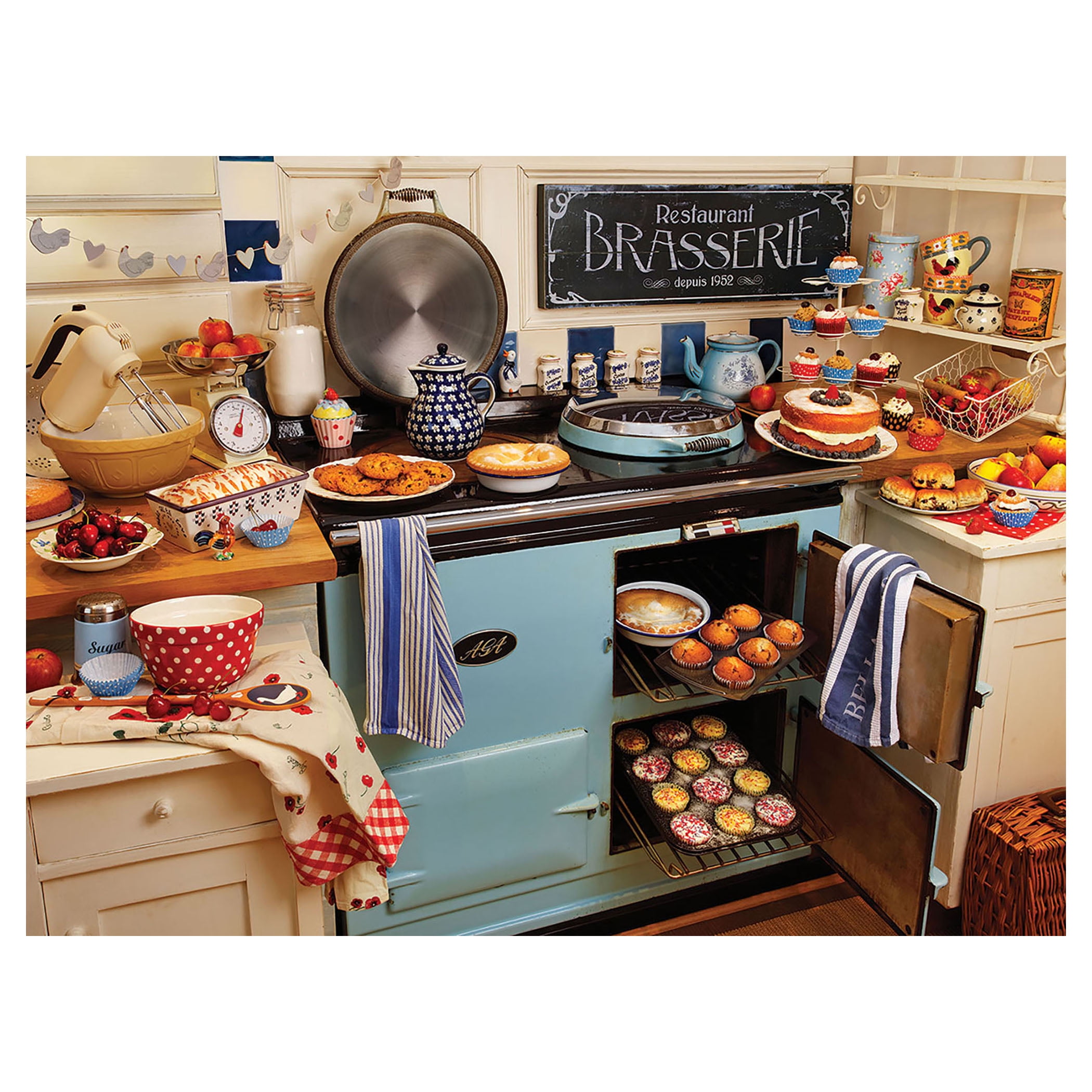 White Mountain Puzzles Home Cooking - 1000 Piece Jigsaw Puzzle ...