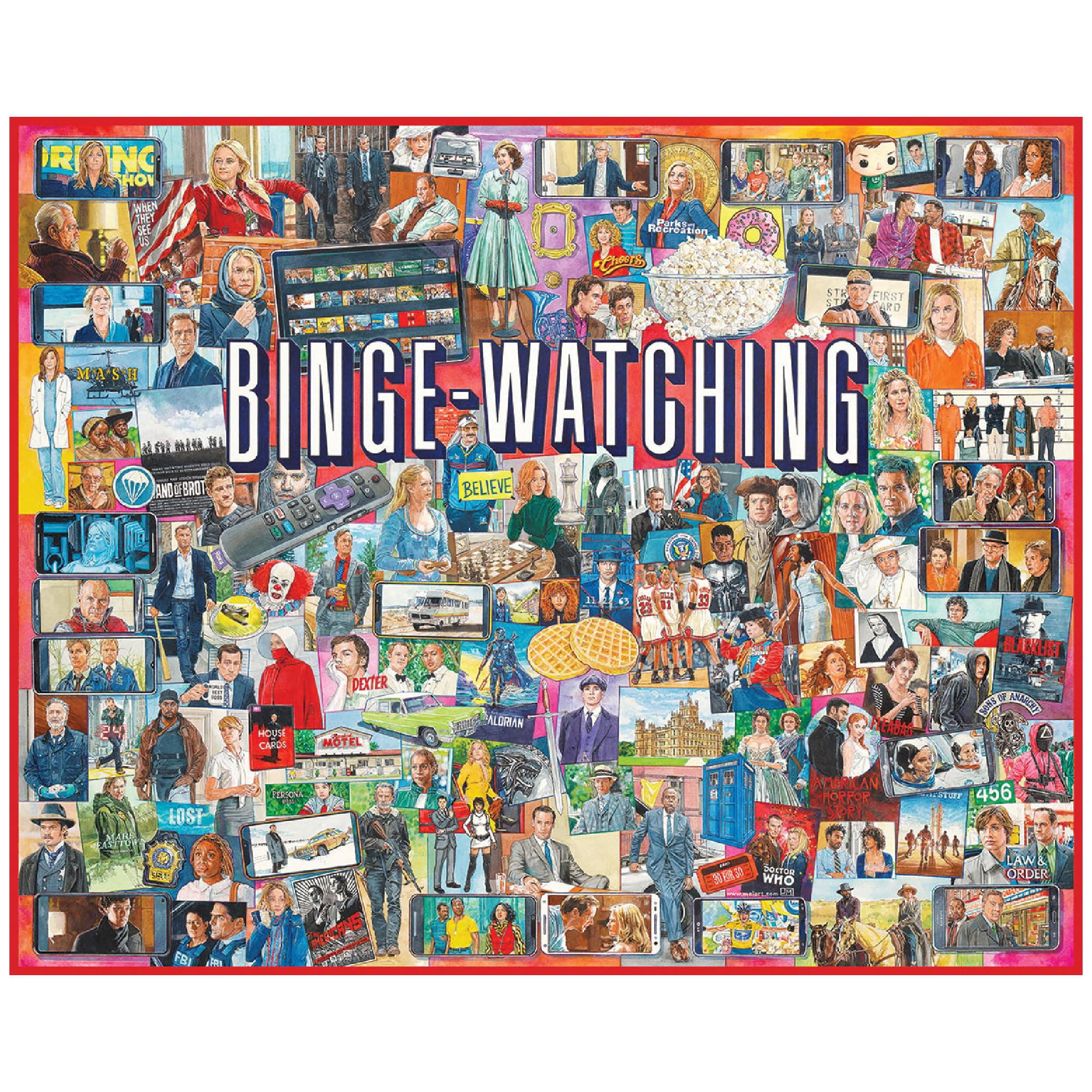 White Mountain PuzzlesUMRT - Binge Watching - 1000 Piece Jigsaw Puzzle ...