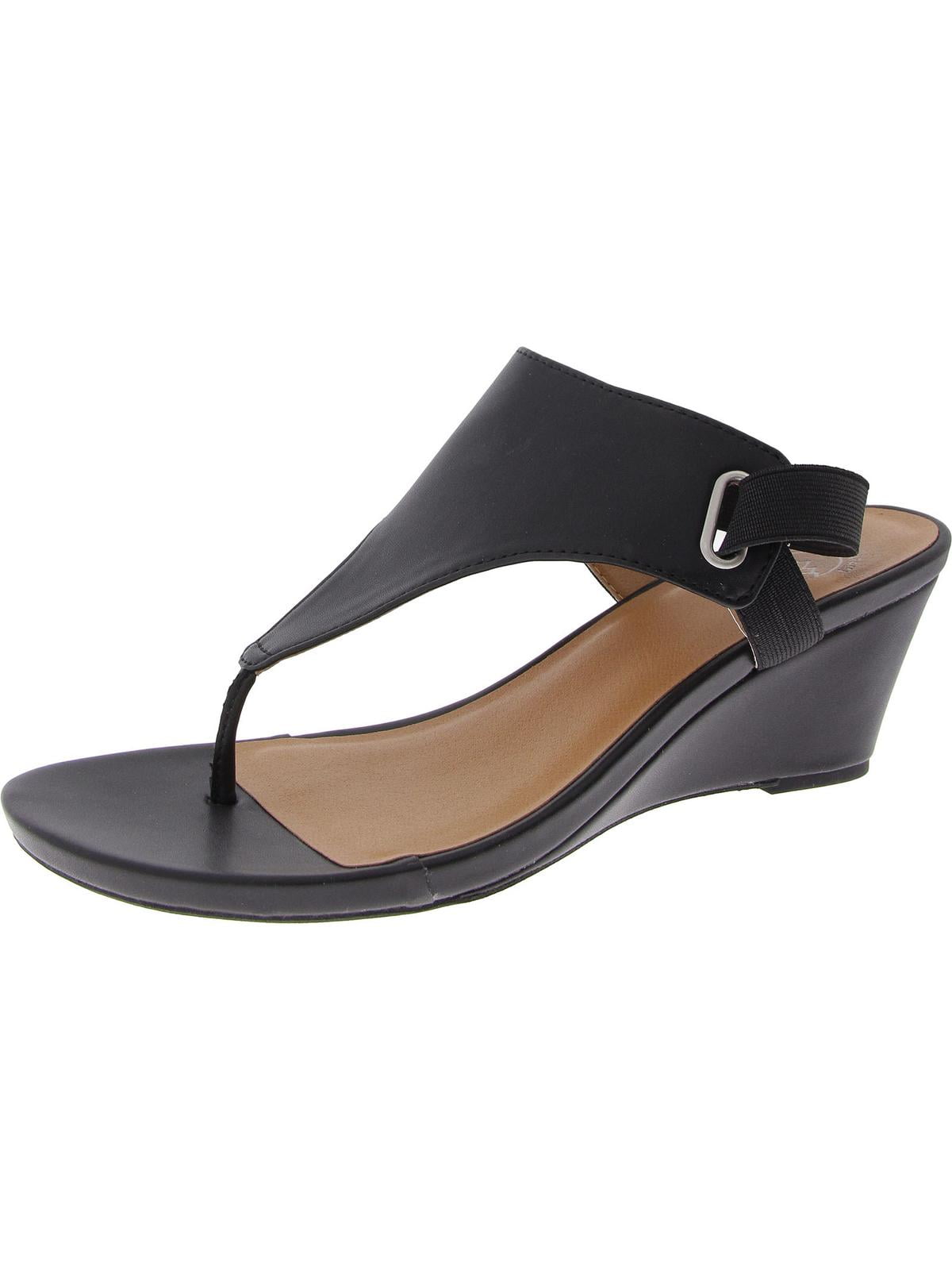 White Mountain Womens All Dres Slingback Open Toe Wedge Sandals ...