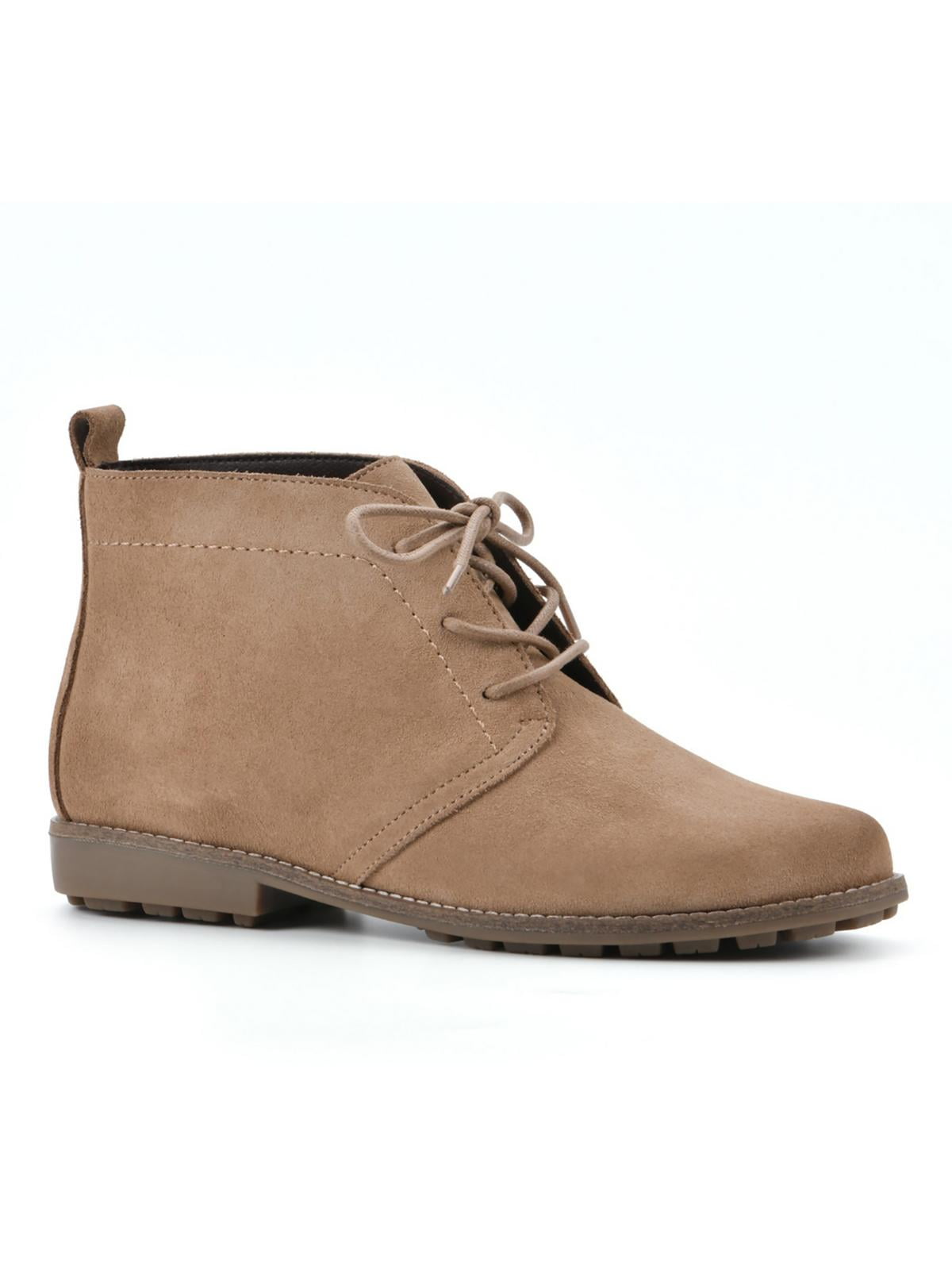 White Mountain Womens Auburn Leather Round Toe Booties - Walmart.com