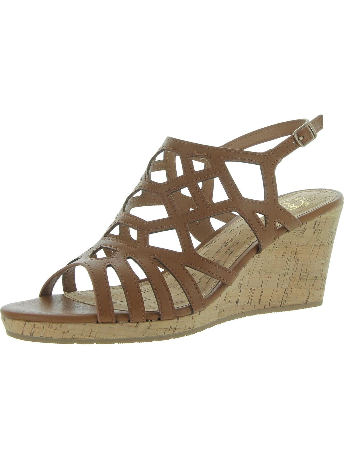 White Mountain Womens Flaming Sling Back Wedges Wedge Sandals - Walmart.com