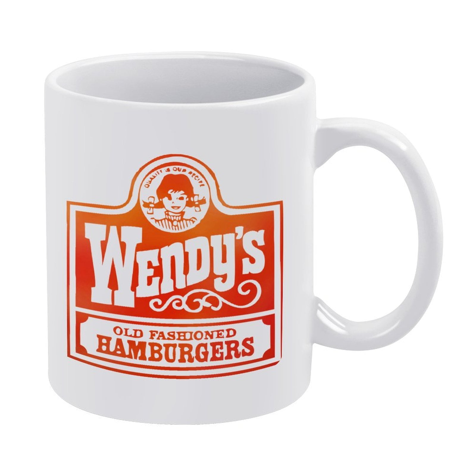 White Mug Vogue Wendy's Wordmark - Walmart.com