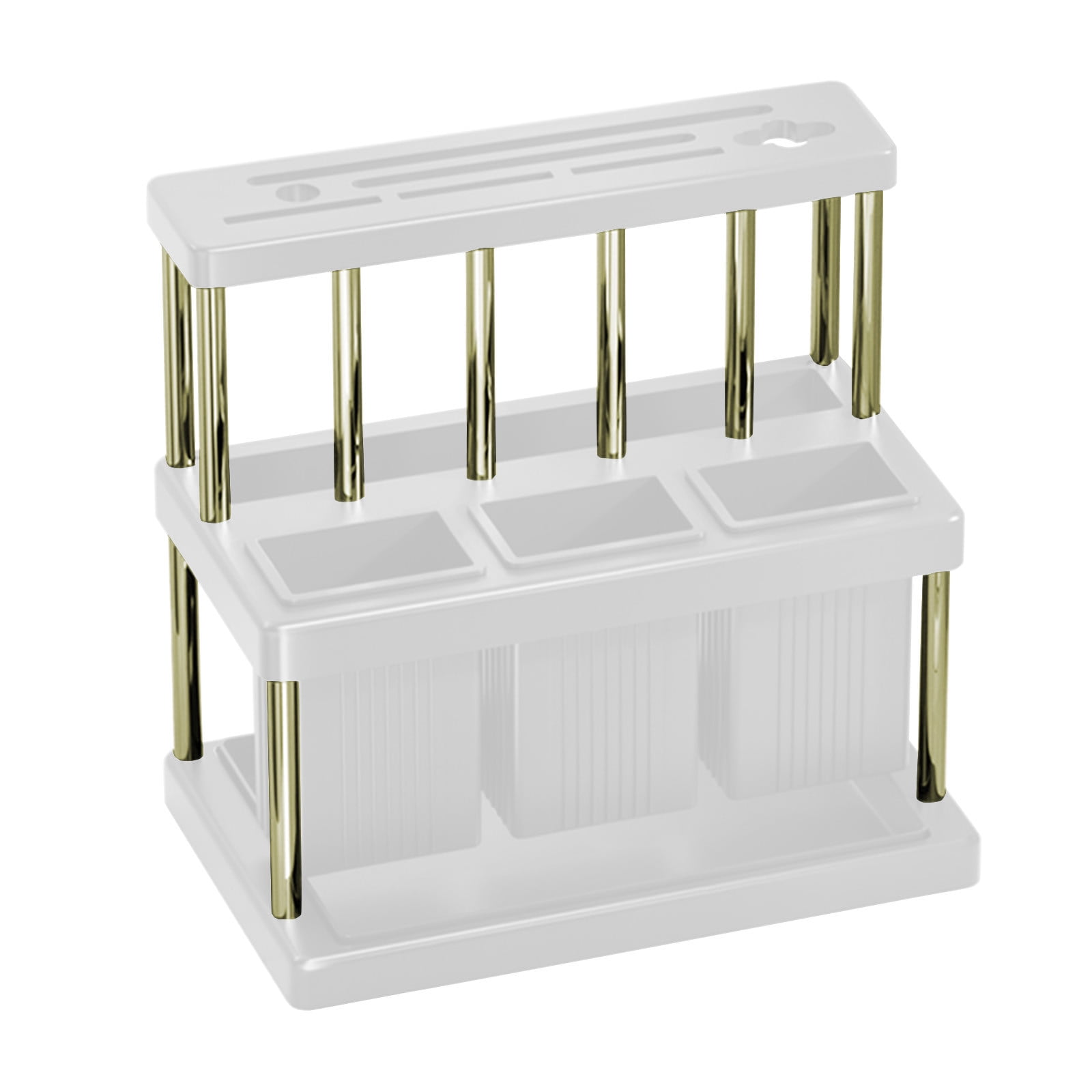 White Multifunctional Cutlery Knife Rack Integrated Kitchen Storage ...