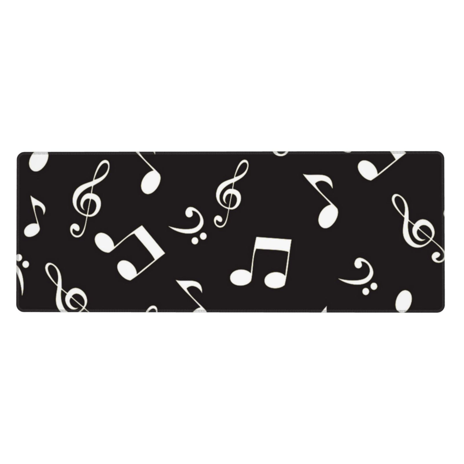 White Music Notes Mousepad Large Mouse Pad Desk Pad Computer Keyboard ...