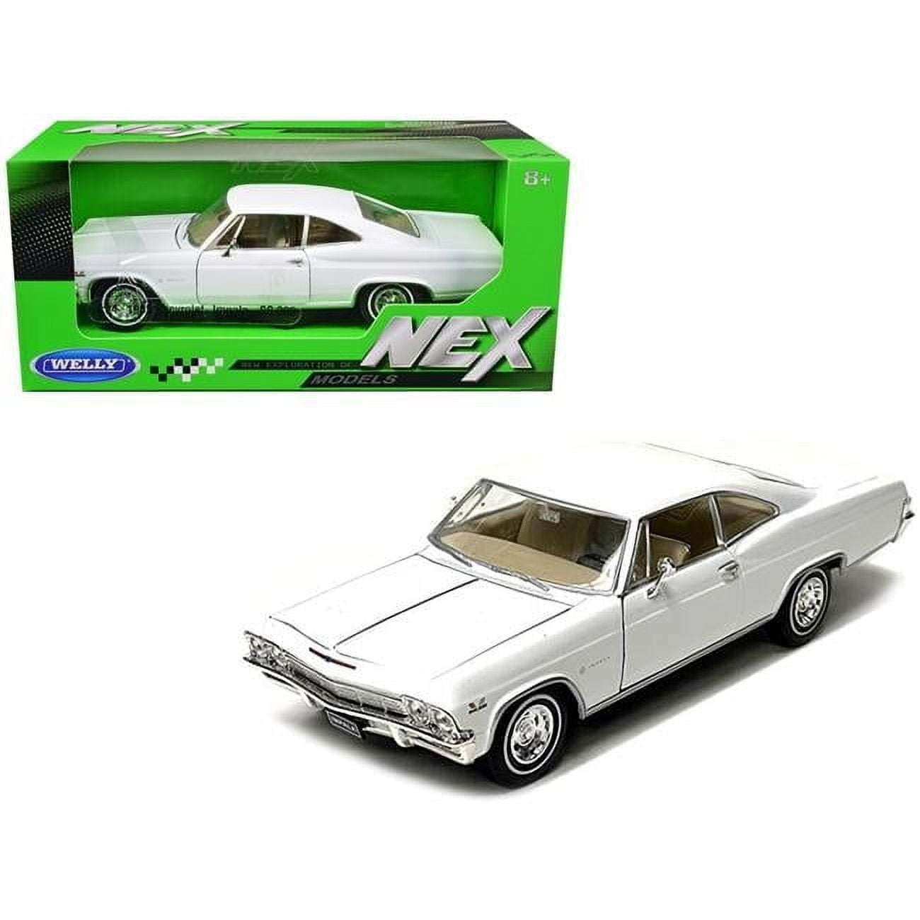 White NEX Models 1 by 24 Scale Diecast Model Car for 1965 Chevrolet ...