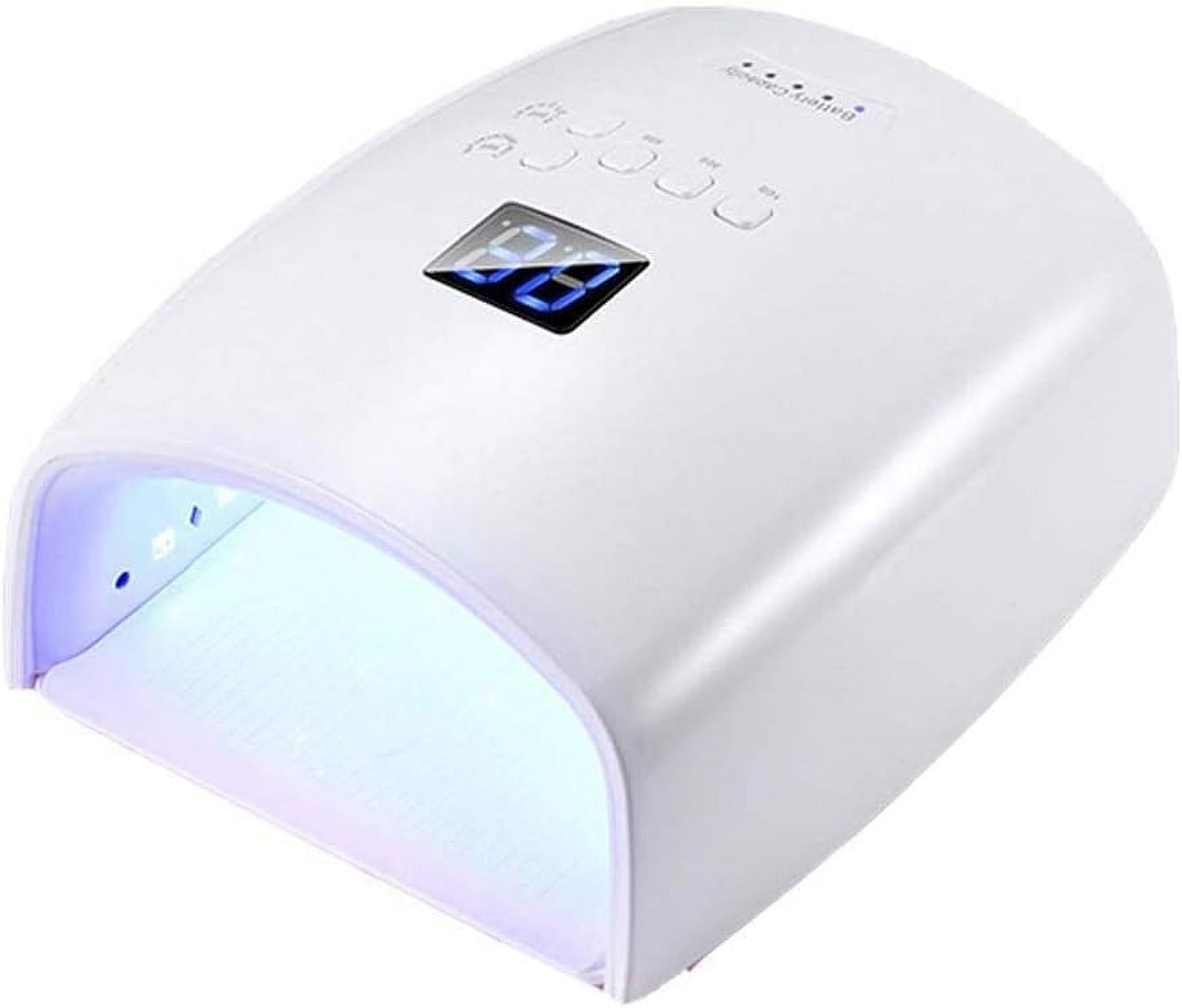 White Nail Light，Portable Nail Dryer 48W Led Nail Light Gel Curing Lamp ...