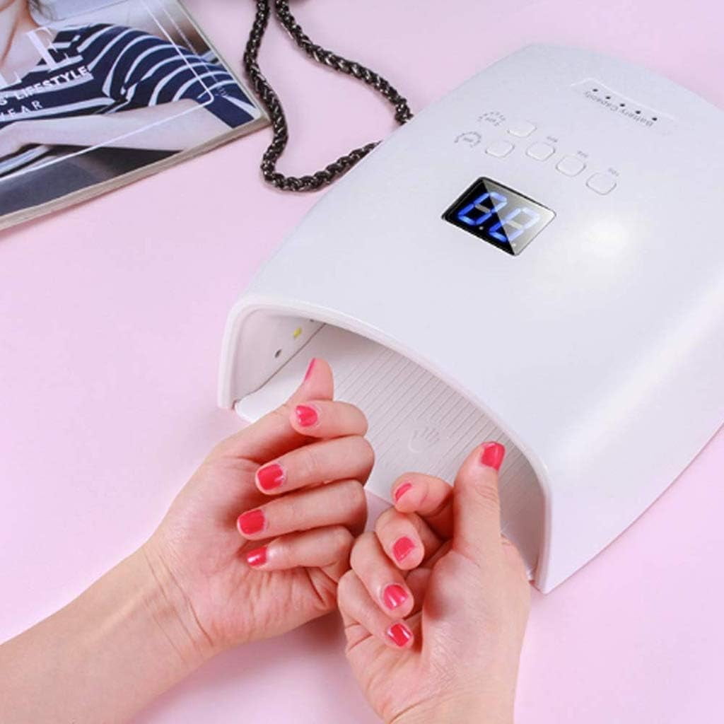 White Nail Light，Portable Nail Dryer 48W Led Nail Light Gel Curing Lamp ...